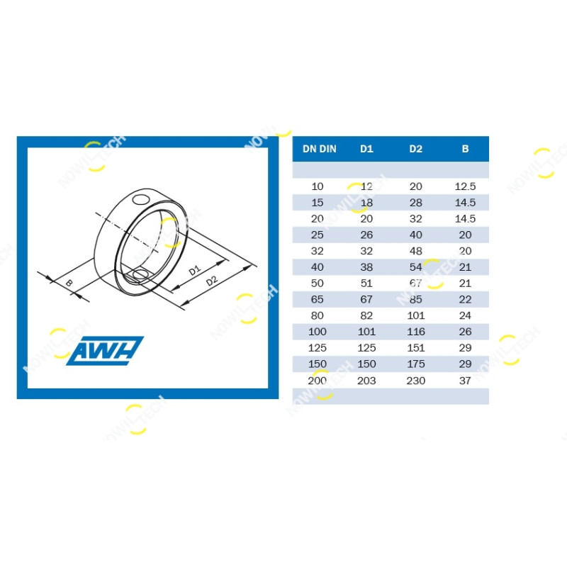 Uszczelka zaworu klapowego DN 65 AWH | Uszczelki -> Uszczelki | Centrum ...