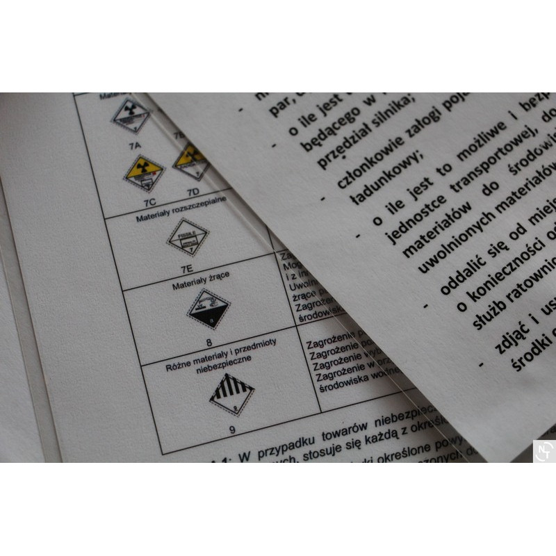 Instrukcja ADR dla kierowcy | ADR -> Akcesoria ADR | Centrum Obsługi ...